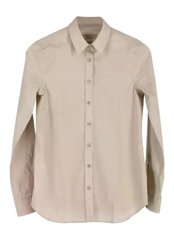 Burberry Button-down Cotton Shirt - Neutrals