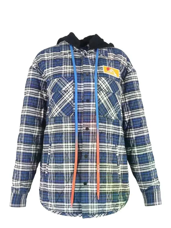 Off-White Checked Jacket - Blue
