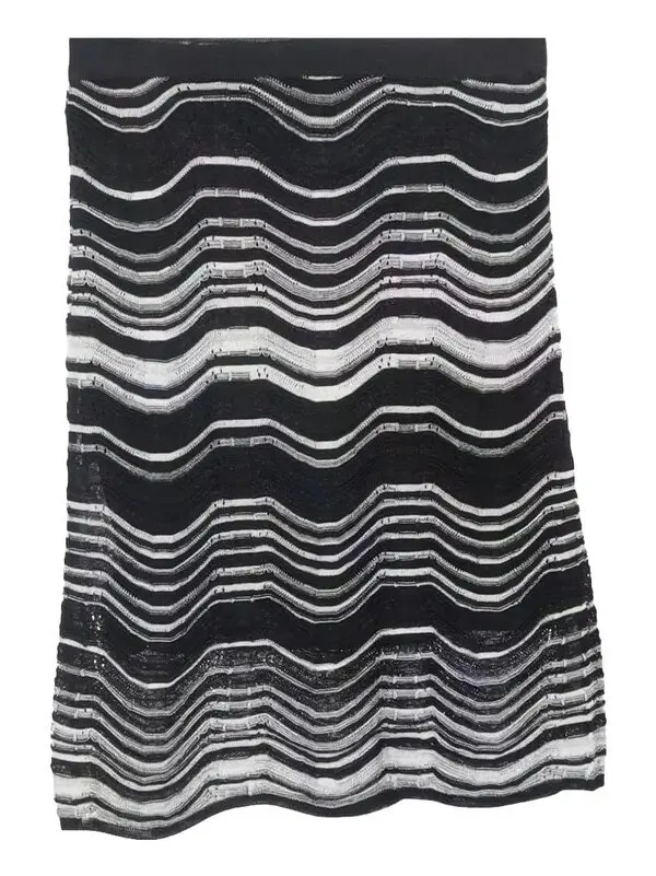 Missoni Wave-patterned Mini Skirt - Black