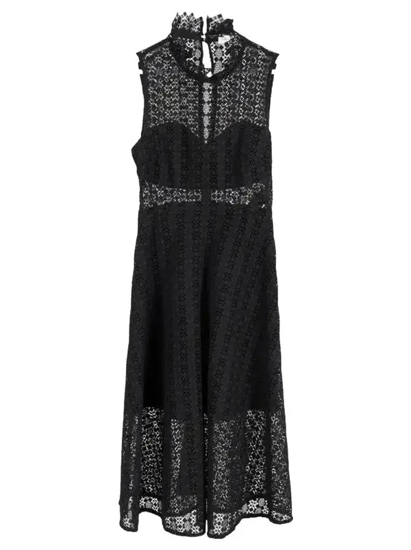 Sandro Alisa Midi Dress - Black