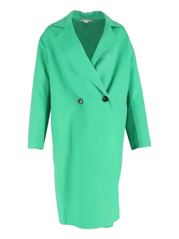 Stella McCartney Double-breasted Wool Coat - Green