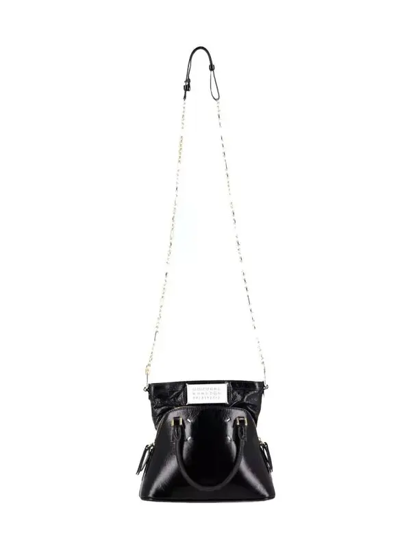 Maison Martin Margiela Chain Leather Tote Bag - Black