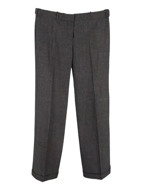 Chloé Straight-leg Wool Trousers - Grey