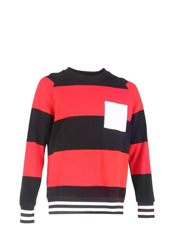 Burberry Striped Sweatshirt - Red