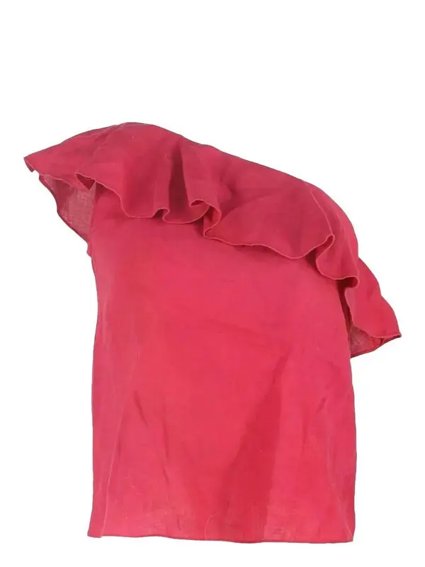 ISABEL MARANT VINTAGE One-shoulder Ruffle Top - Pink