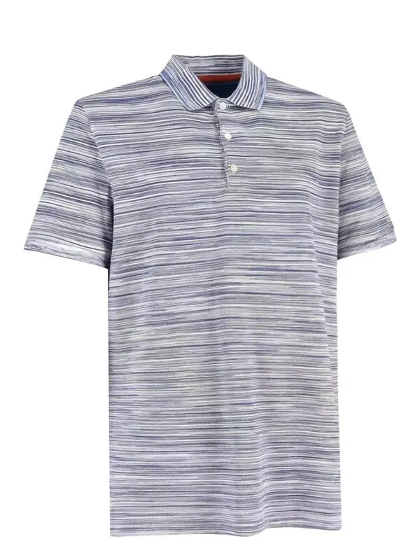 Missoni Slub Short-sleeve Polo Shirt - White