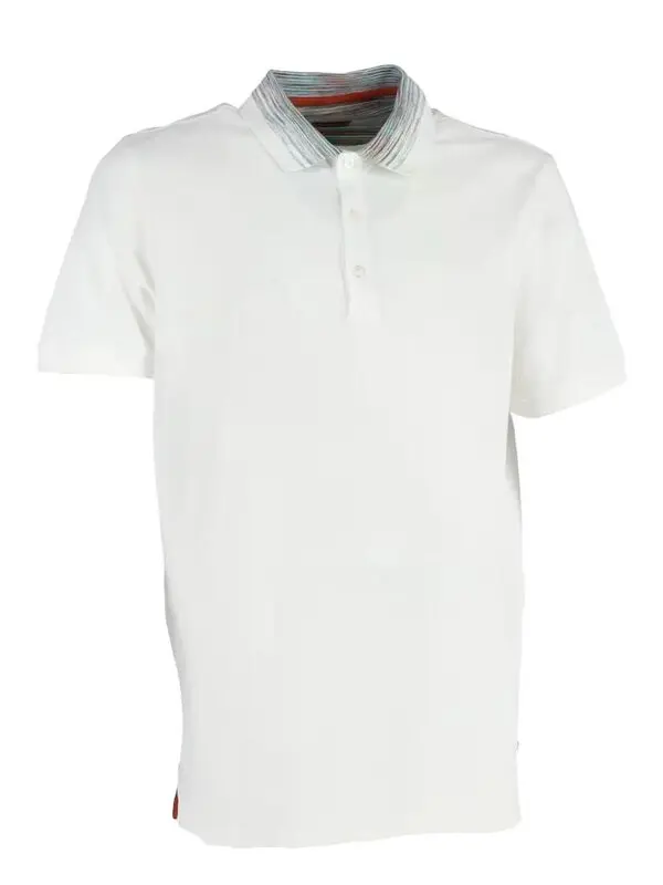 Missoni Zigzag Collar Polo Shirt - White