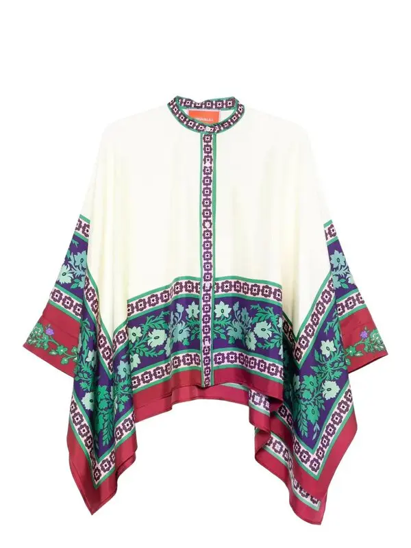 La DoubleJ Floral-pattern Shirt - White