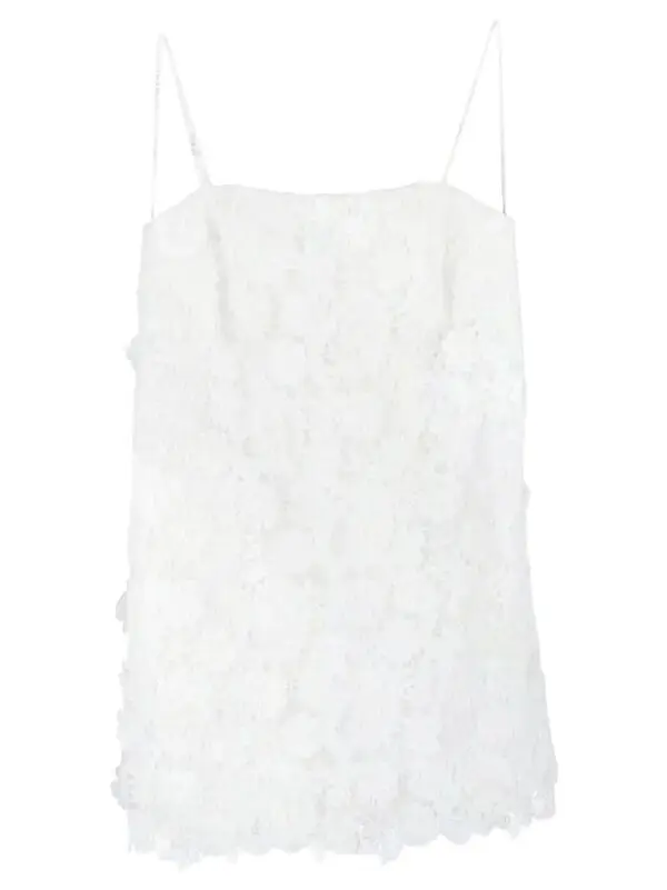 Zimmermann Raie Lace Mini Dress - White