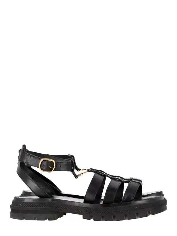 Celine Gladiator Lug-sole Sandals - Black