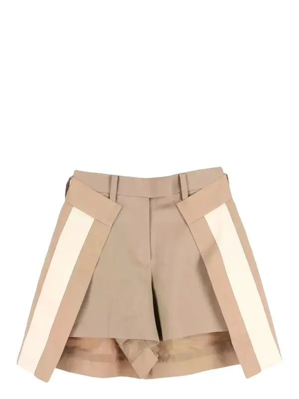 Sacai Paneled Shorts - Neutrals