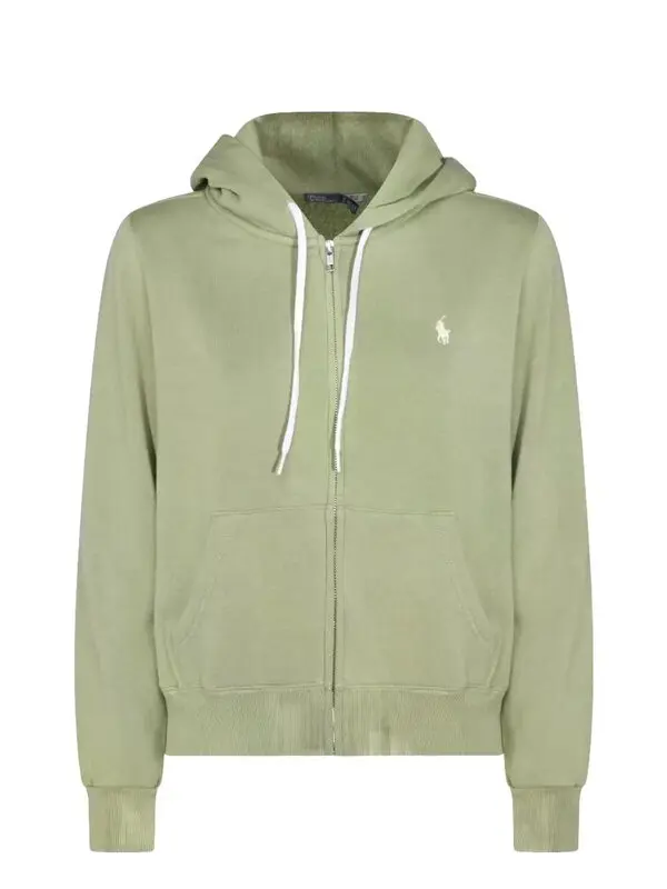 Polo Ralph Lauren Zip Hooded Cotton Hoodie - Green