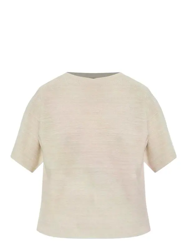 Fabiana Filippi Round Neck Knit Top - Neutrals