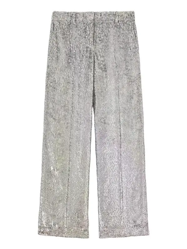 Stella McCartney Fil-coupé Trousers - Silver