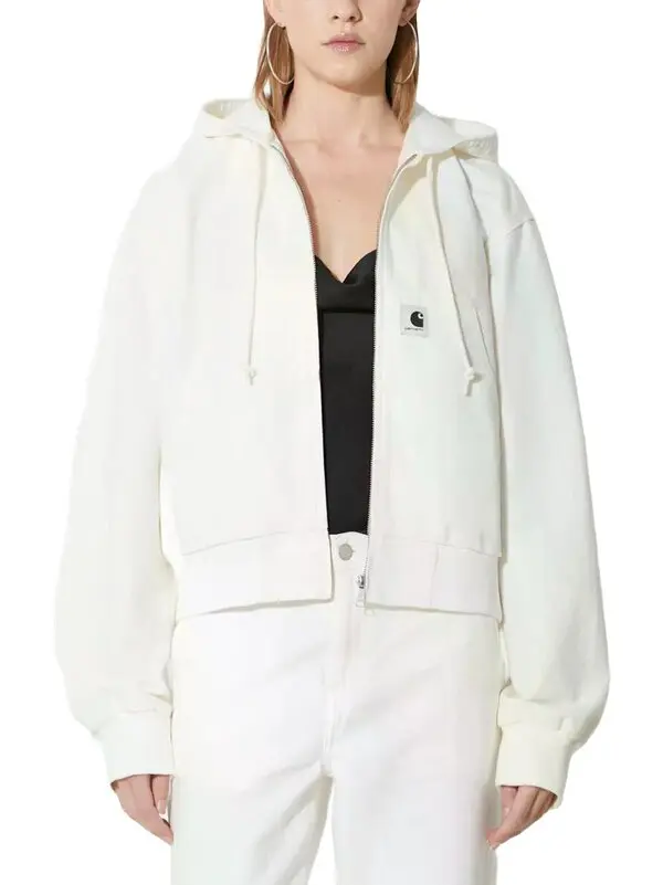 Carhartt Work In Progress Hooded Zip-front Jacket - White