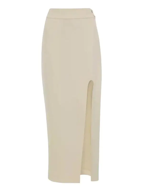 Victoria Beckham Split-detail Maxi Skirt - Neutrals