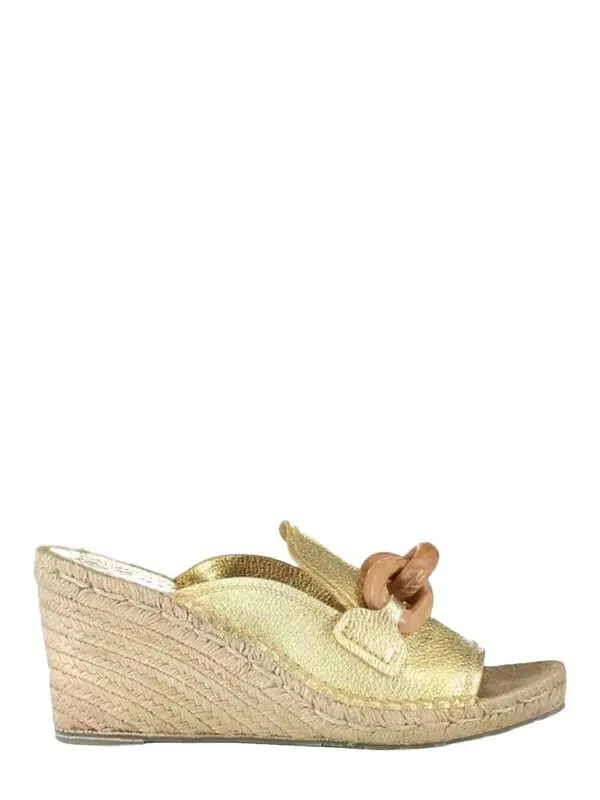 PEDRO GARCIA Oliveta Wedge Sandals - Gold