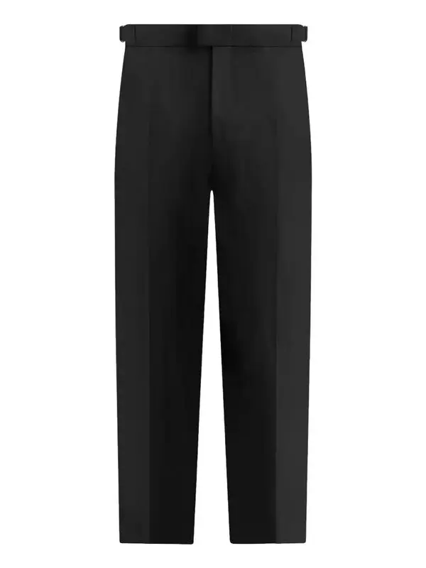 Manière De Voir Aiden Slim-fit Stretch Trousers - Black