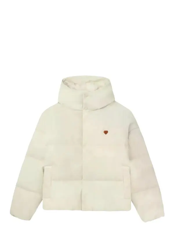 AAPE BY *A BATHING APE Apee™ Quilted Heart Patch Jacket - Neutrals