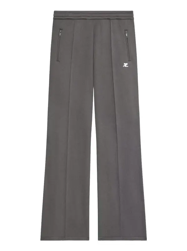 COURREGES Zip Logo Track Pants - Grey