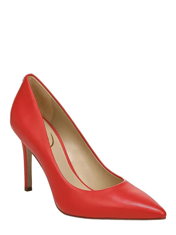 Sam Edelman Hazel Pointed Toe Pump - Parisian Red