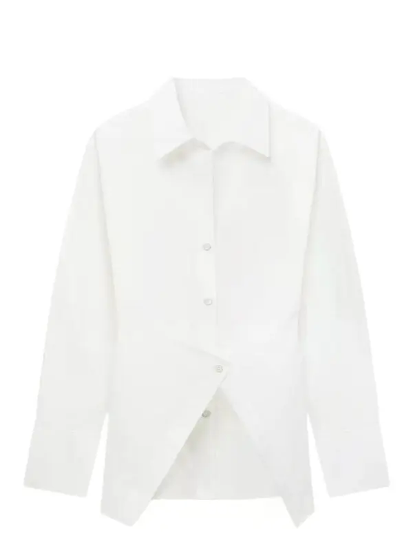 Helmut Lang Button Asymmetric Shirt - White