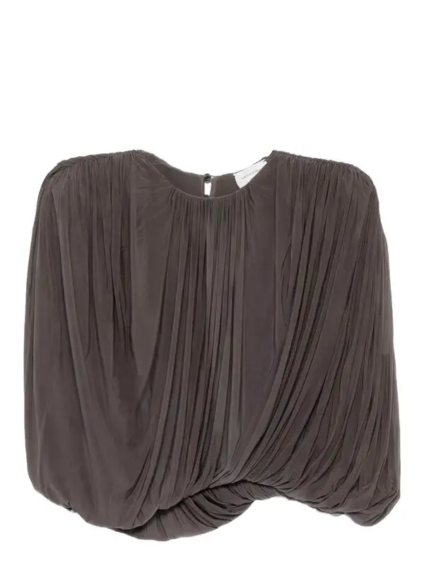 Magda Butrym Draped Top - Brown