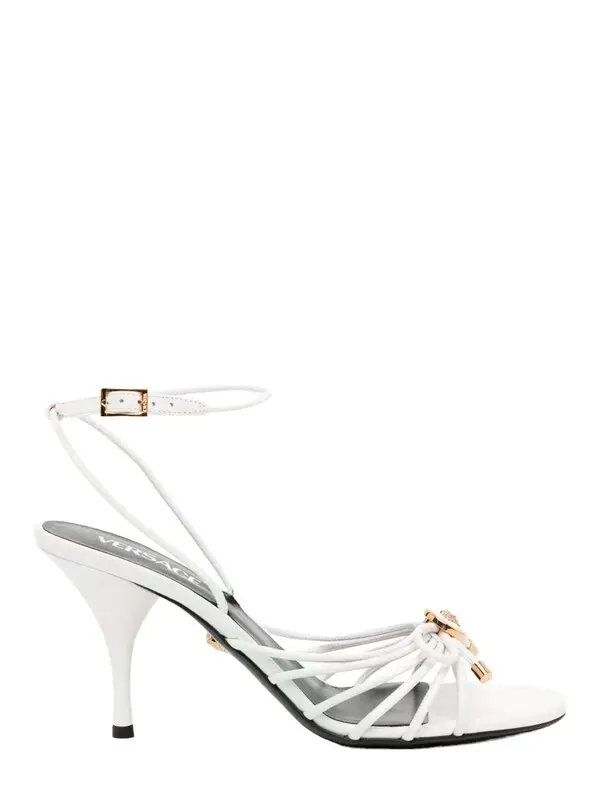 Versace 85mm Opera Sandals - White