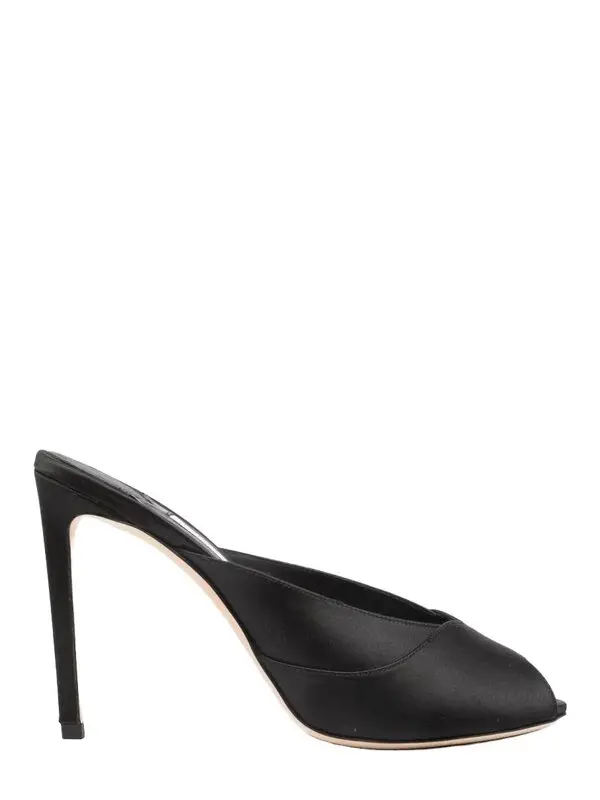 JIMMY CHOO Brigitte Peep-toe Mules - Black