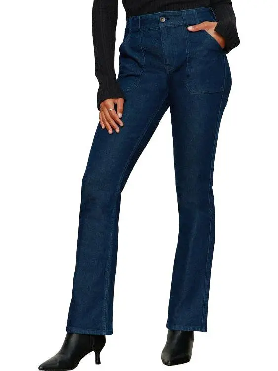 Sanctuary Bootcut Utility Jeans - Plot Twist Blue