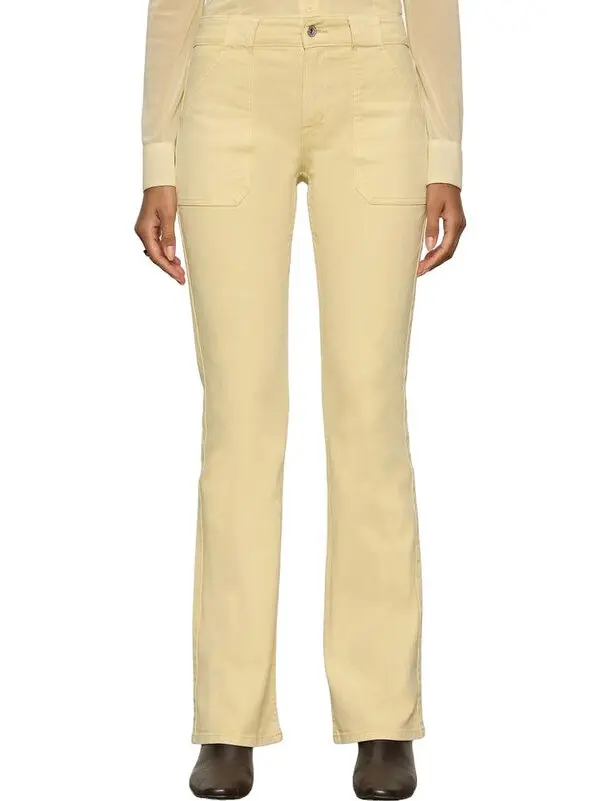 Sanctuary Hayden Utility Bootcut Jeans - Buttercream White