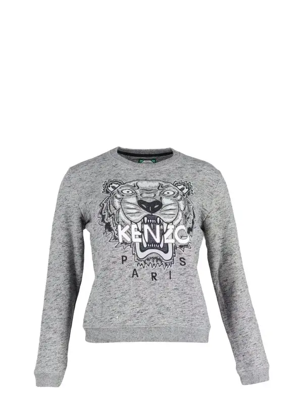 Kenzo Tiger-print Sweatshirt - Grey