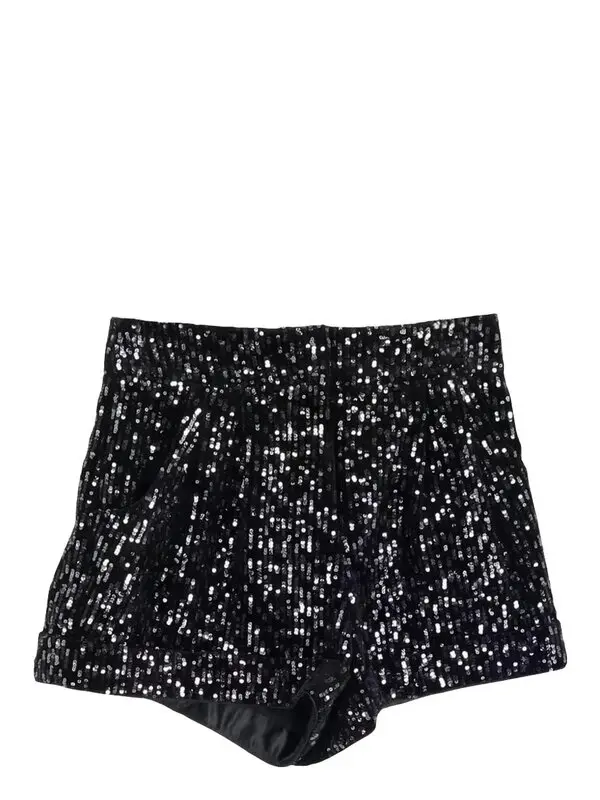 Maje Sequined Shorts - Black