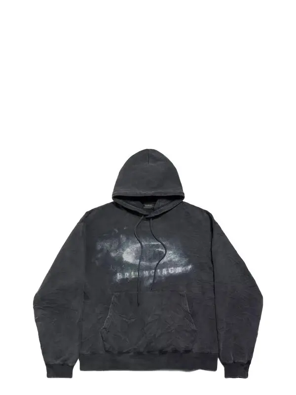 Balenciaga Crayon Loop Logo Hoodie - Grey