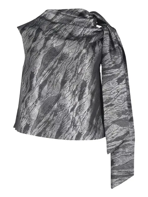 GANNI Sleeveless Blouse - Silver