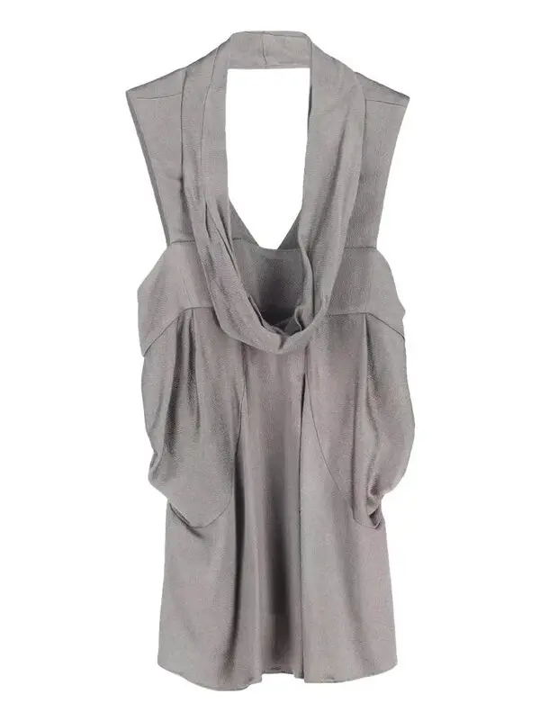 Vanessa Bruno Cowl-neck Sleeveless Top - Grey