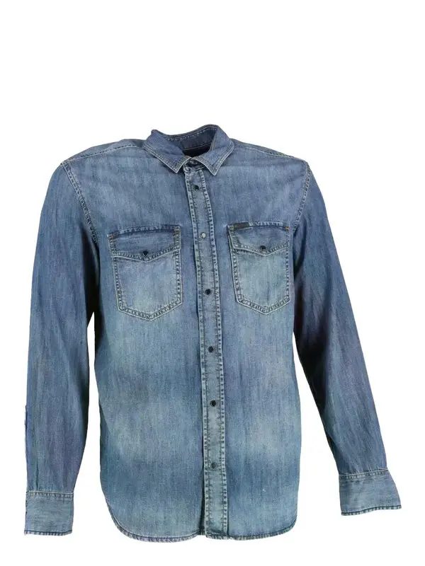 DIESEL® Button-fastening Denim Shirt - Blue