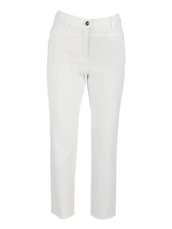 Escada High-rise Straight-leg Trousers - White