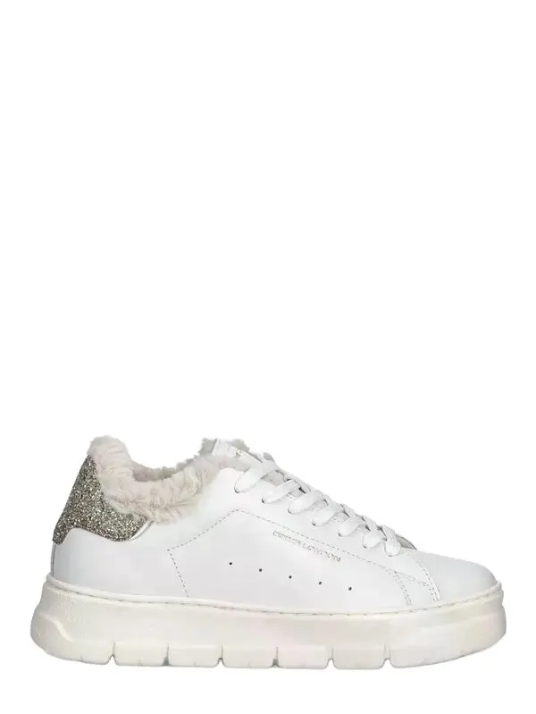 CRIME LONDON Storm Glitter-embellished Sneakers - White
