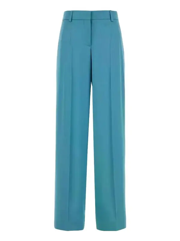 Stella McCartney Satin Wide-leg Trousers - Blue