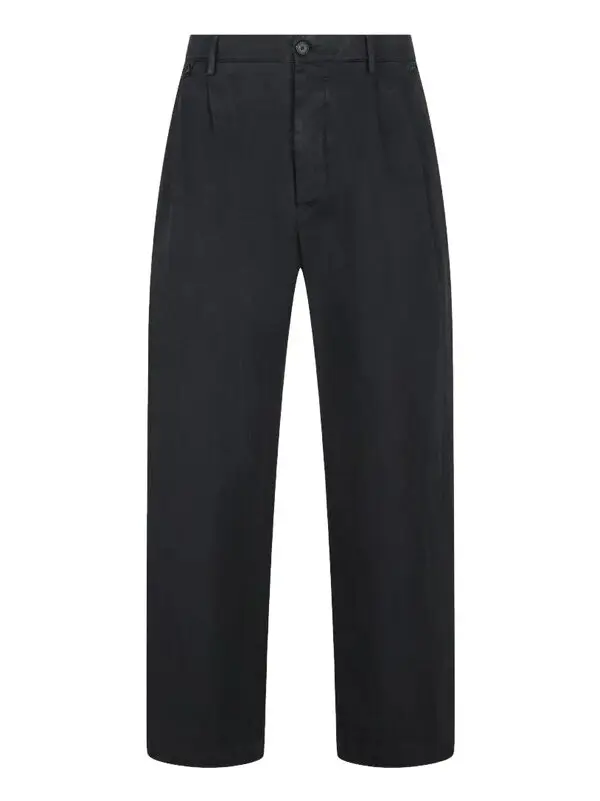 MASSIMO OSTI STUDIO Pleated Trousers - Black