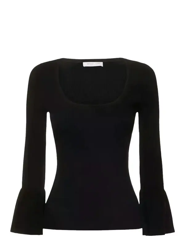Michael Kors Flared-sleeve Top - Black