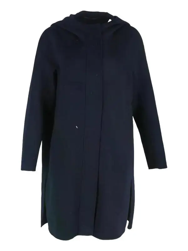 Max Mara Hooded Coat - Blue