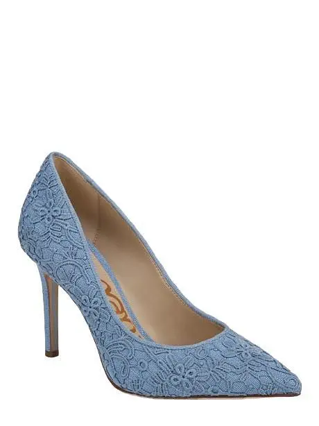 Sam Edelman Hazel Pointed Toe Pump - Royal Sky Blue