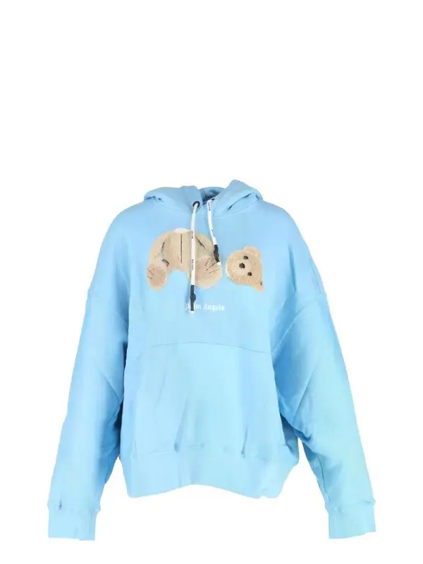 Palm Angels Bear Graphic Hoodie - Blue