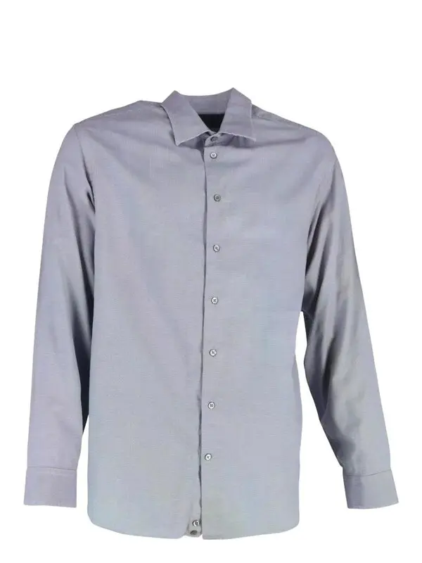 Giorgio Armani Patterned Long-sleeve Shirt - Grey