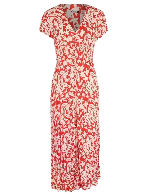 Rixo Floral-print Midi Dress - Red