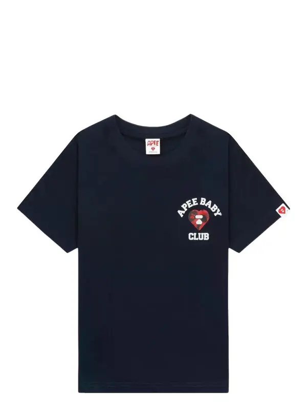 A BATHING APE Logo Graphic T-shirt - Blue