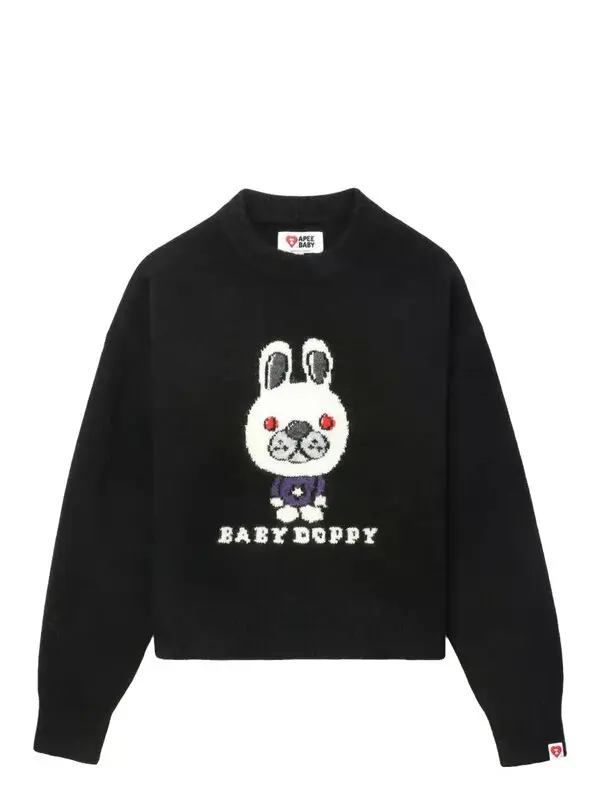 A BATHING APE Graphic Sweater - Black