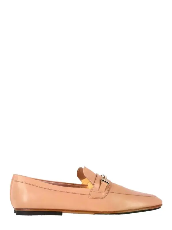 TOD'S Double-t Leather Loafers - Neutrals